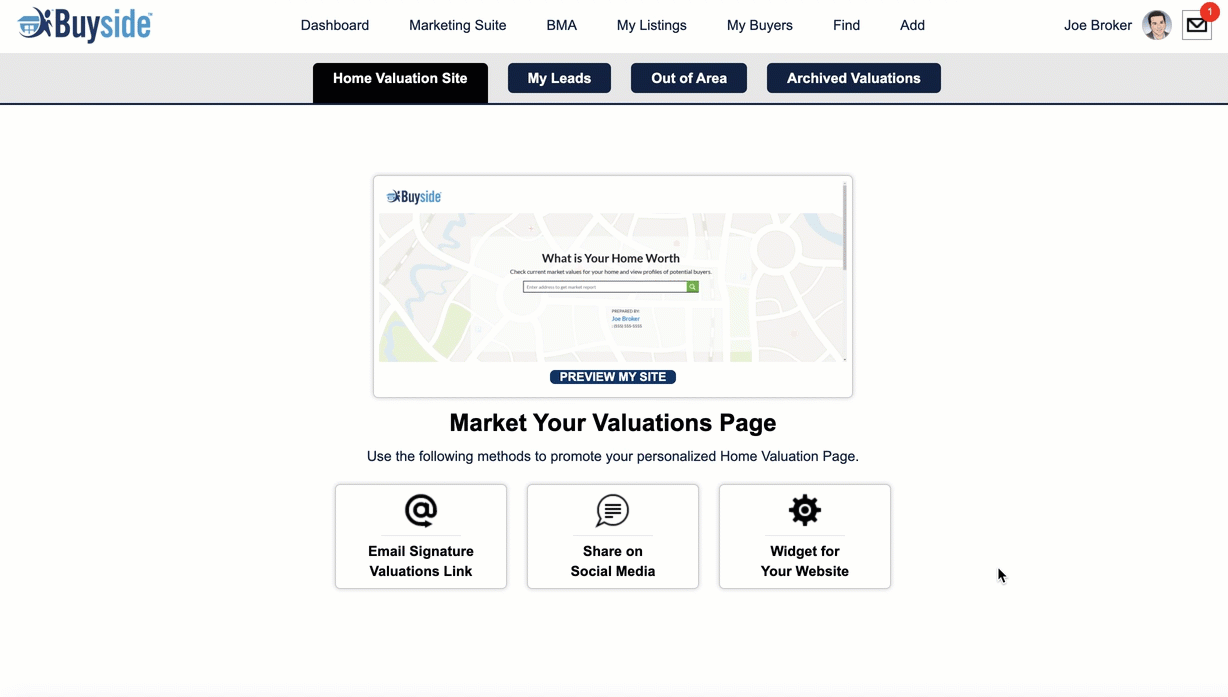 How to Embed the Widget Code into your Agent Website – Buyside
